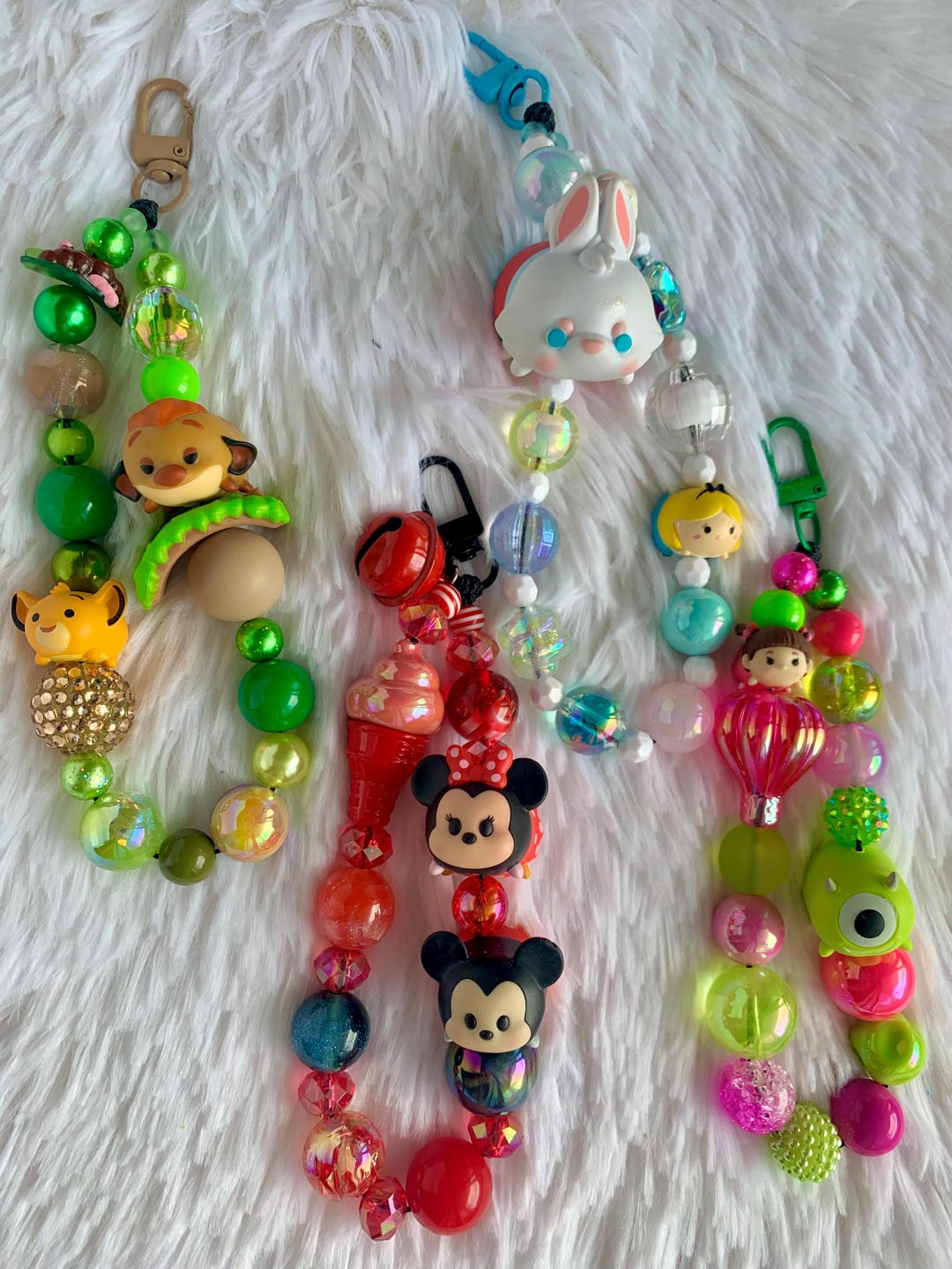 Disney Tsum Tsum; Lion King Timon/ Simba, Minnie/ Mickey, Monster Inc ...