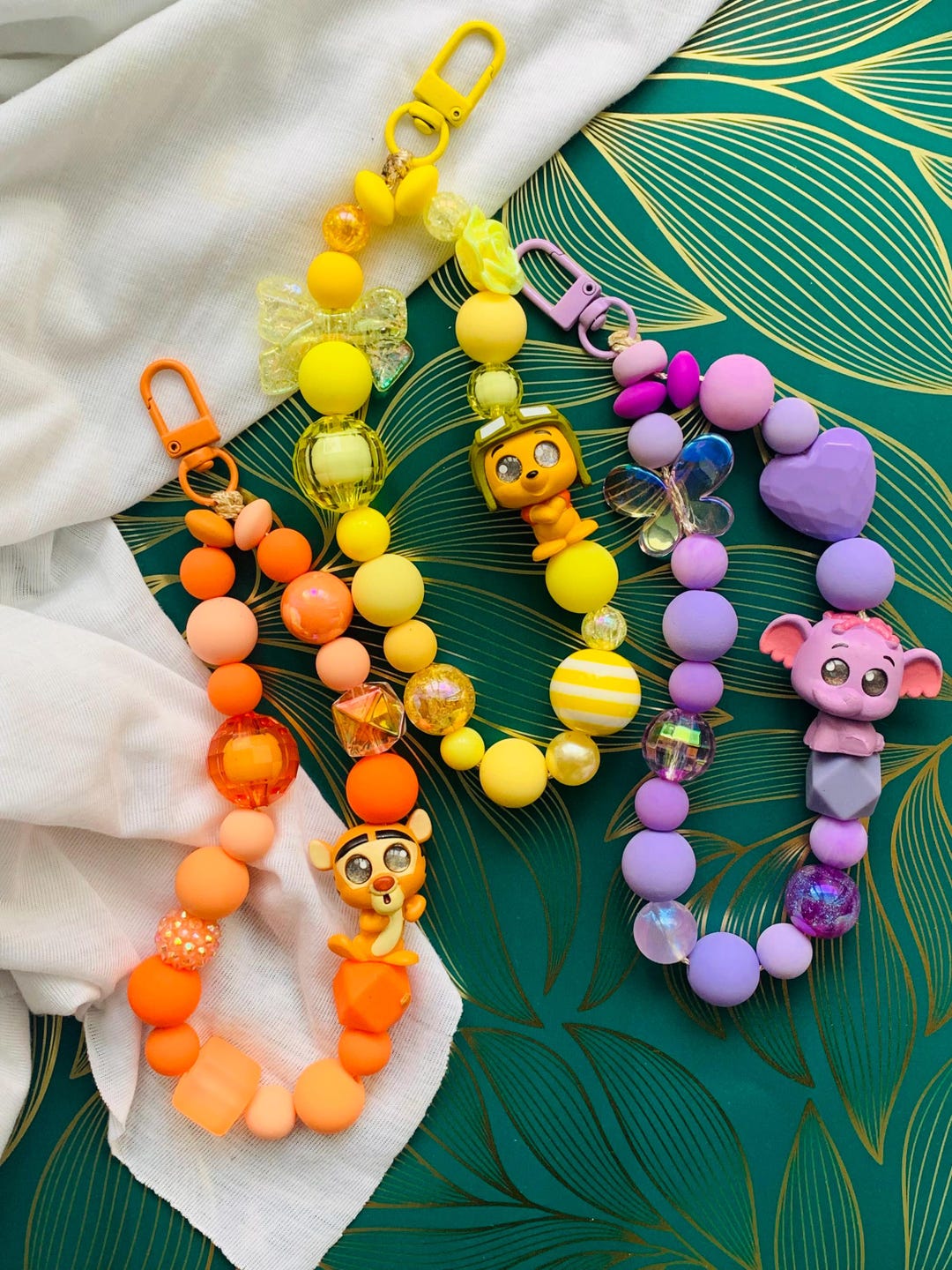 Disney Retro Cutest Pooh and Friends Wrist Strap/ Phone Charms ...
