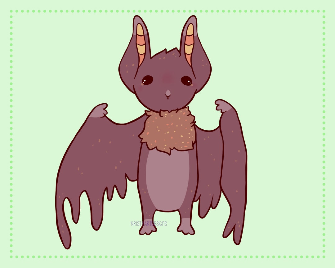 Little Halloween Bat Furry Fursona Character Adopt - Etsy