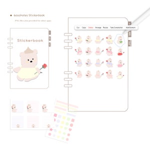 Digital Undated Studyplanner for Student Vertical Planner Sticker ...