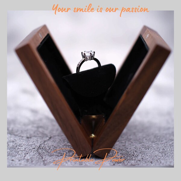 Slim Ring Box - Etsy