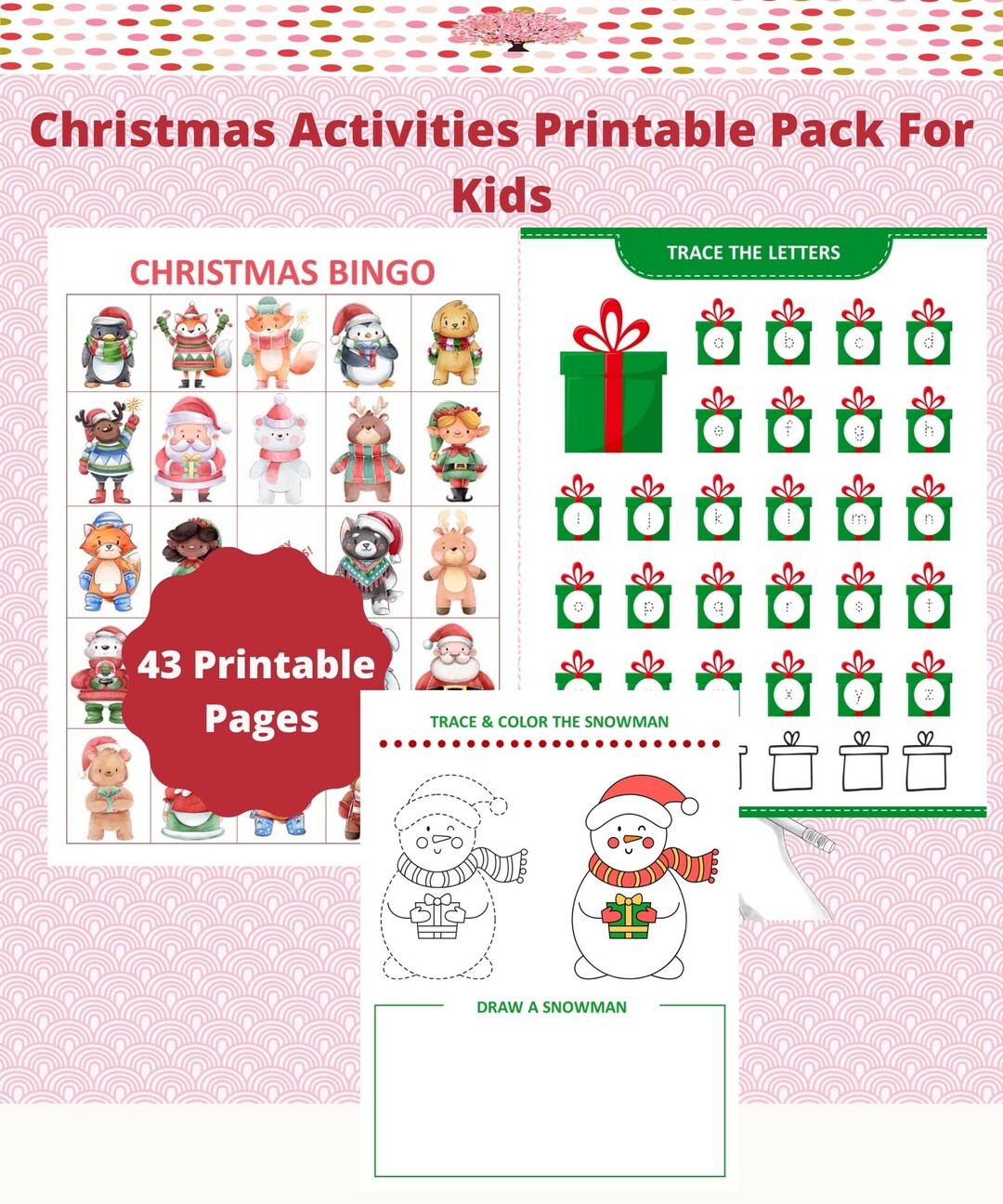 Christmas Activities Gift for Kids Kids Worksheets Printables - Etsy
