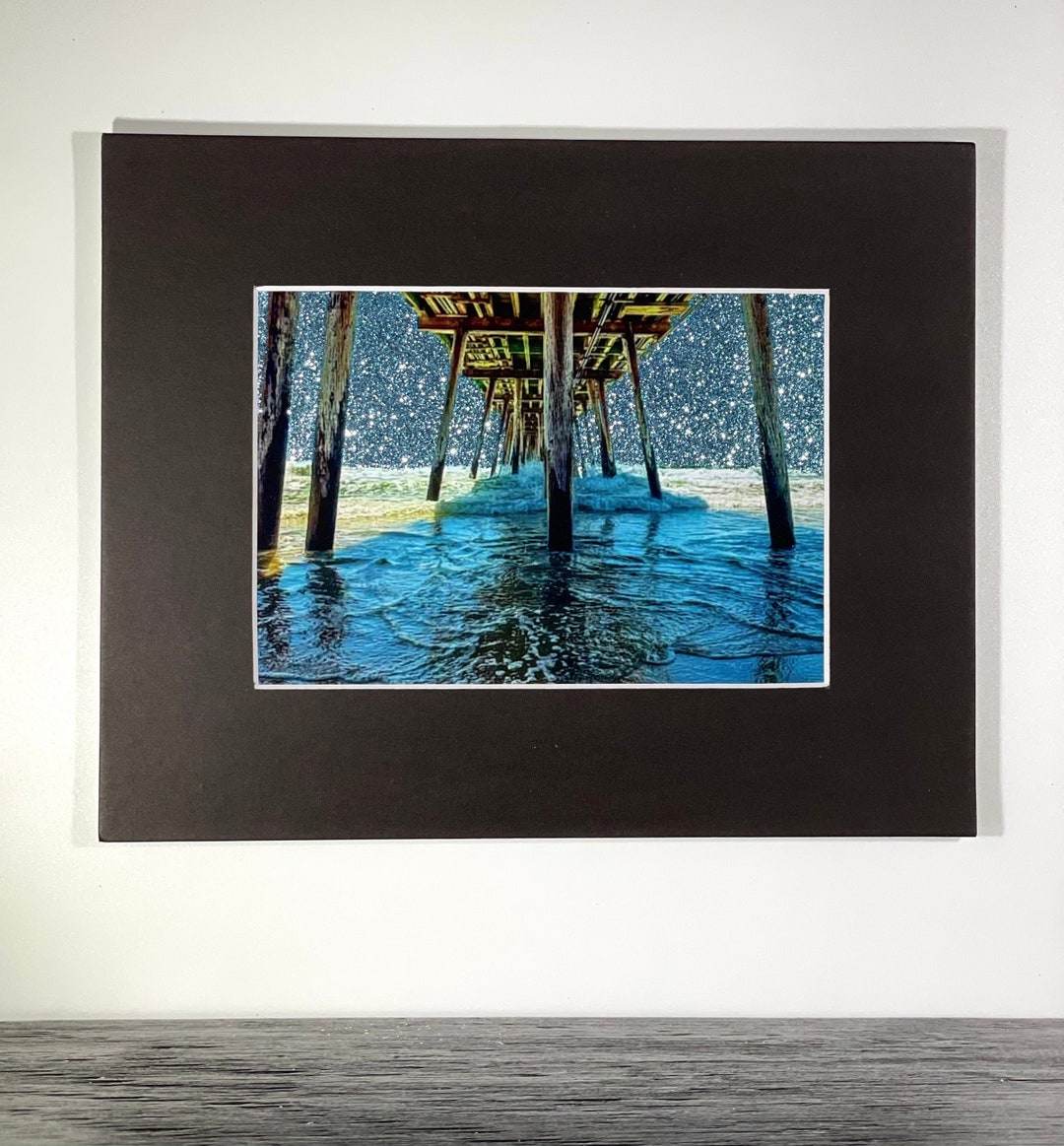 Imperial Beach Pier Glitter Wall Art Home Decor California - Etsy