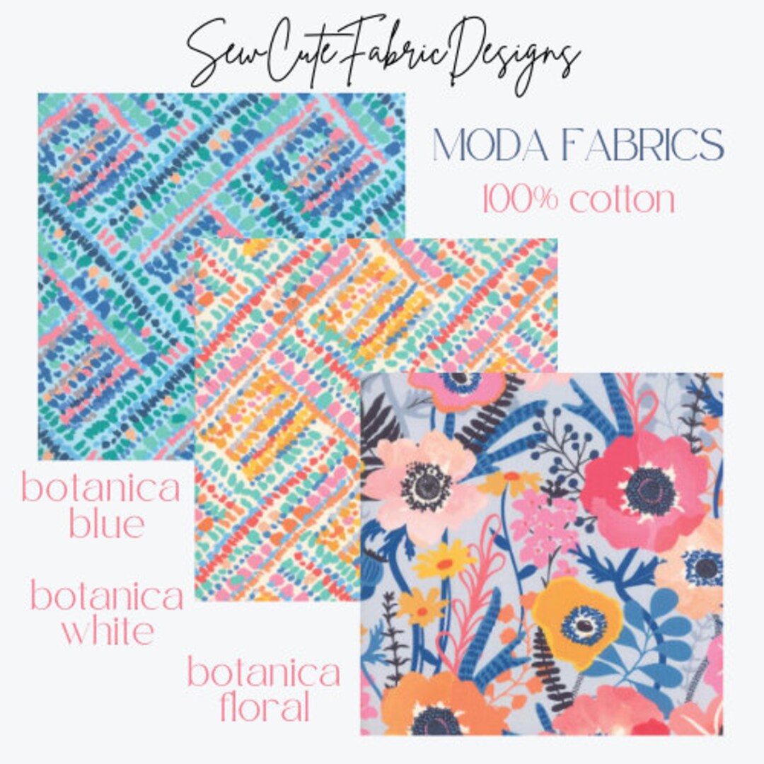 Moda Botanica Quilting Cotton: Floral Garden Print - Etsy
