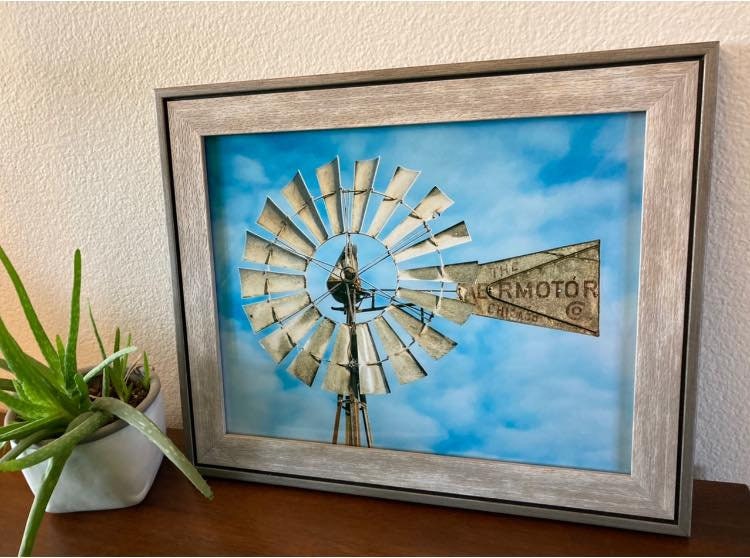 Windmill and Clouds Digital Print - Etsy