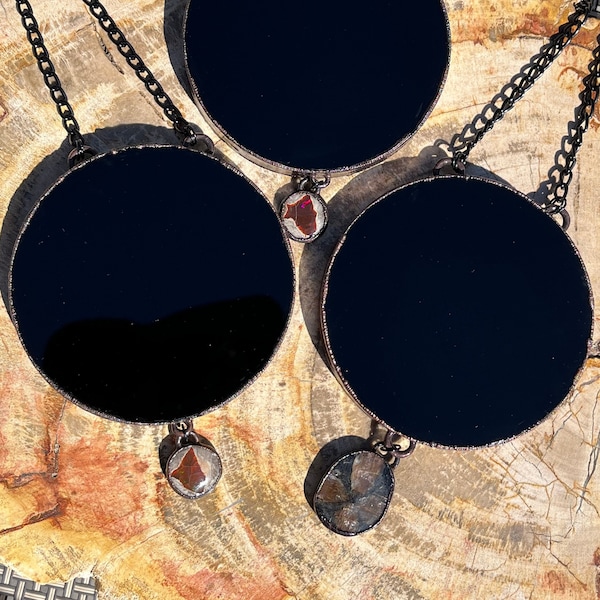 Obsidian Mirror - Etsy