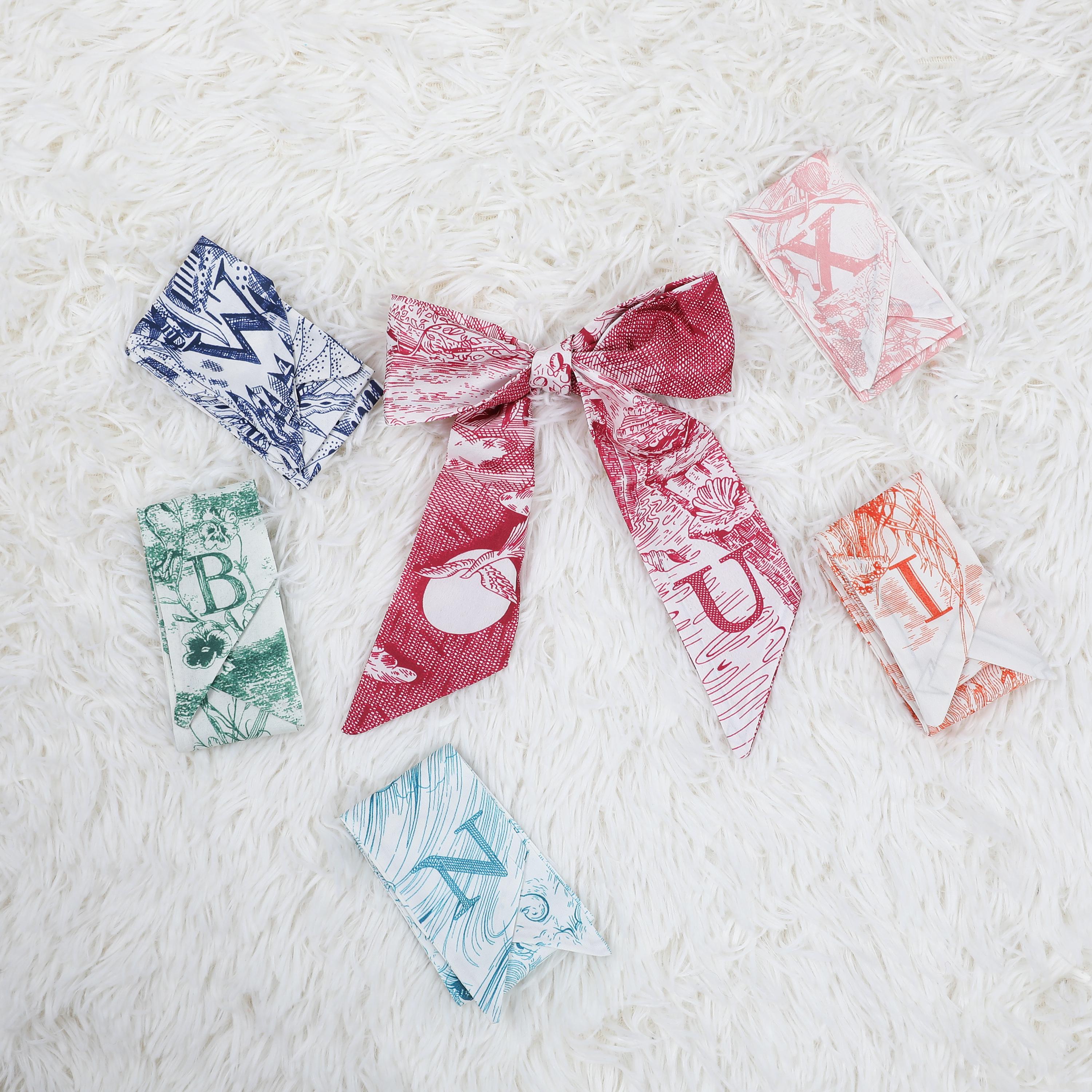 Tote Bag Ribbons With Initials, Letter Ribbons Decorated for Gifts Bag ...