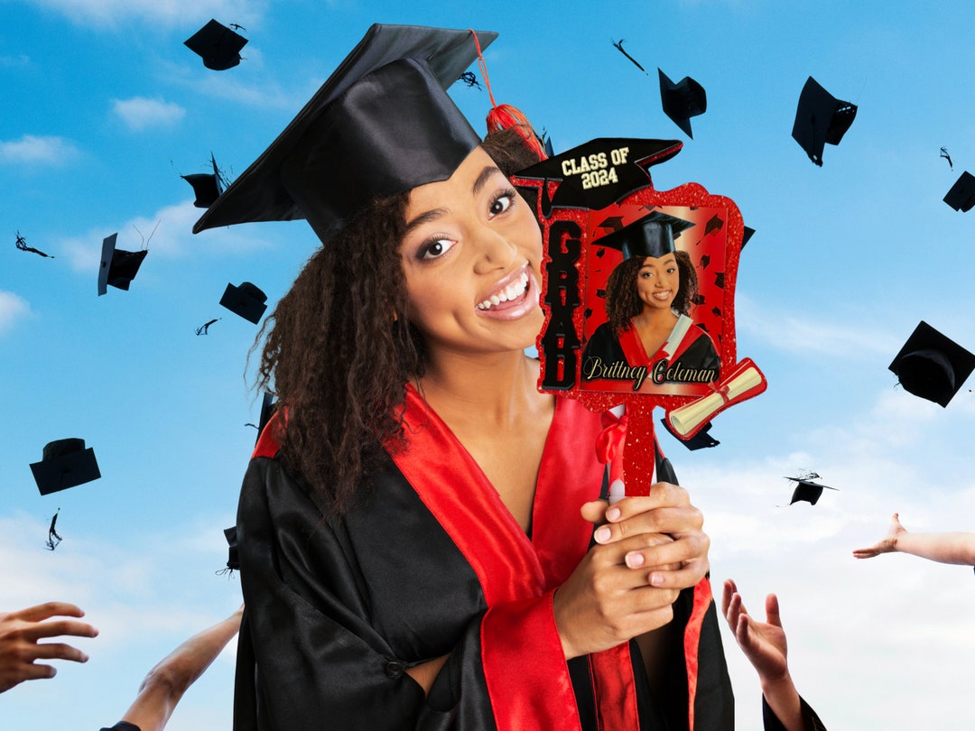 Personalized 2024 Graduation Fan, Custom Graduation Gifts, Keepsake for ...
