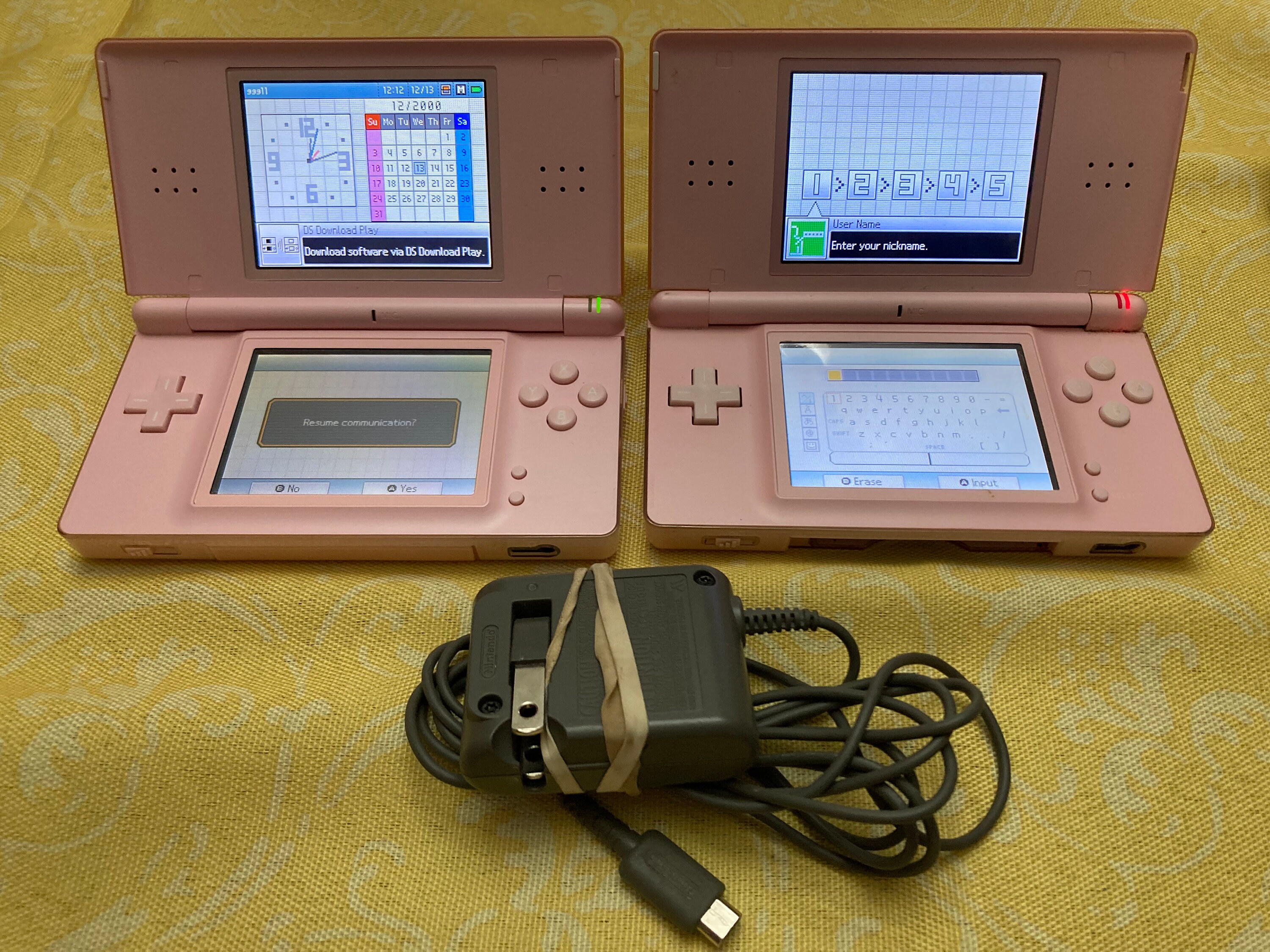 Two Vintage Pink Nintendo DS Lite Consoles With Charger - Etsy