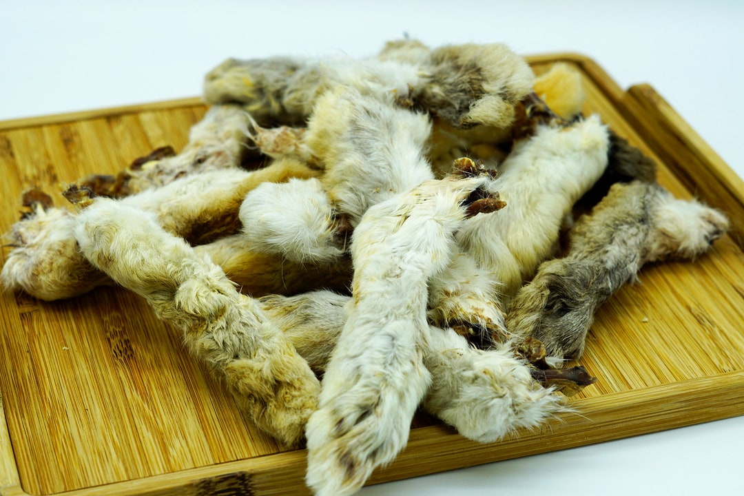 Natural Dehydrated Rabbit Feet - Etsy