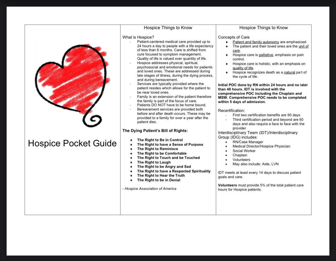 Hospice Charting Examples