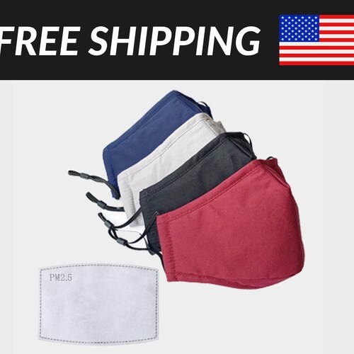 Best Fitting Washable Mask With Filter Pocket Nose Wire & | Etsy