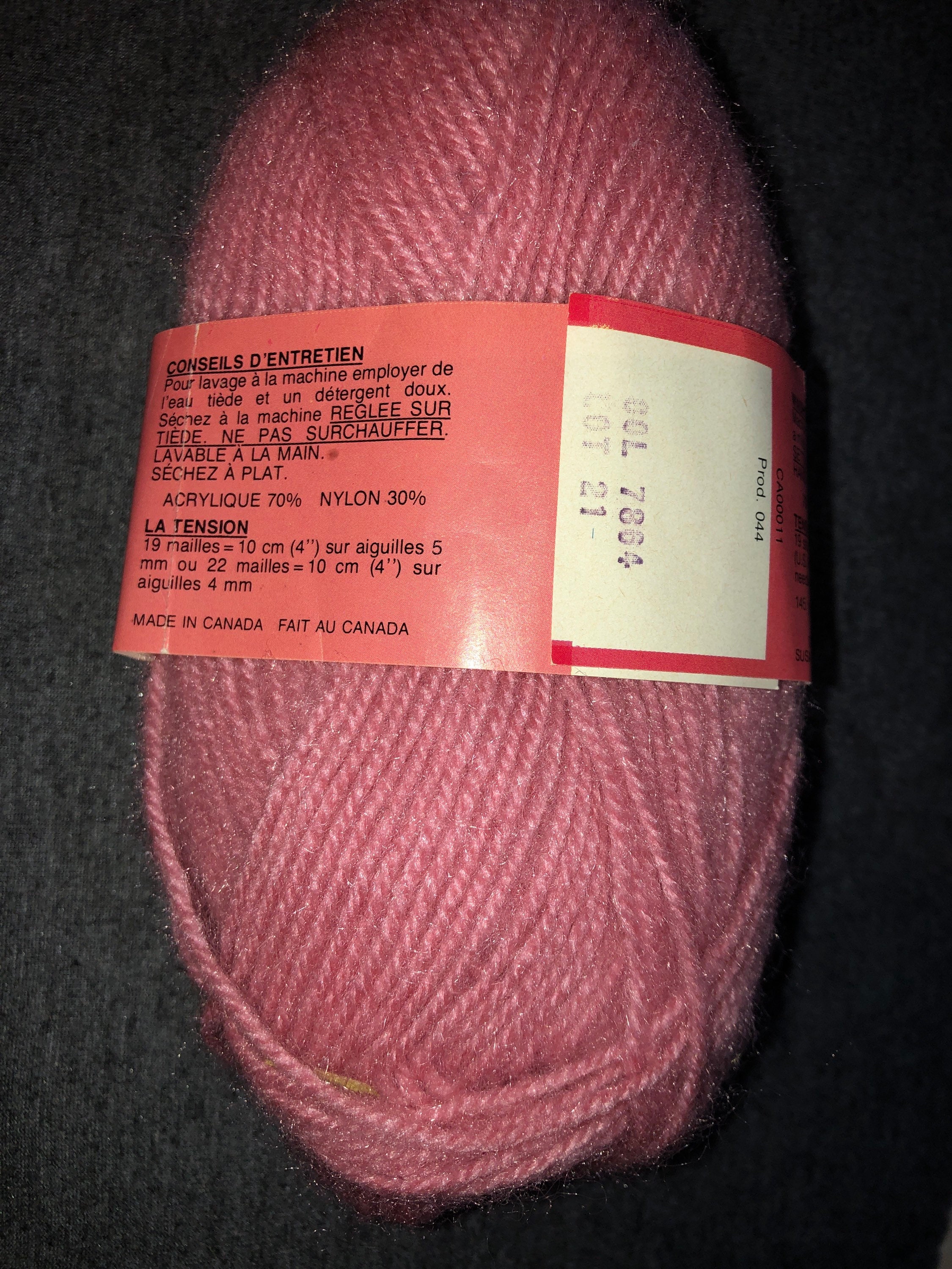 Patons Promise Vintage Yarn Pink 7864 Lot 21 - Etsy Canada