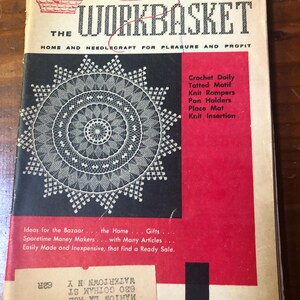 The Work. Basket Magazine 1957 - Etsy