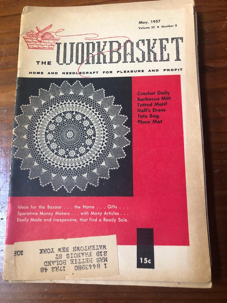 The Work. Basket Magazine 1957 - Etsy