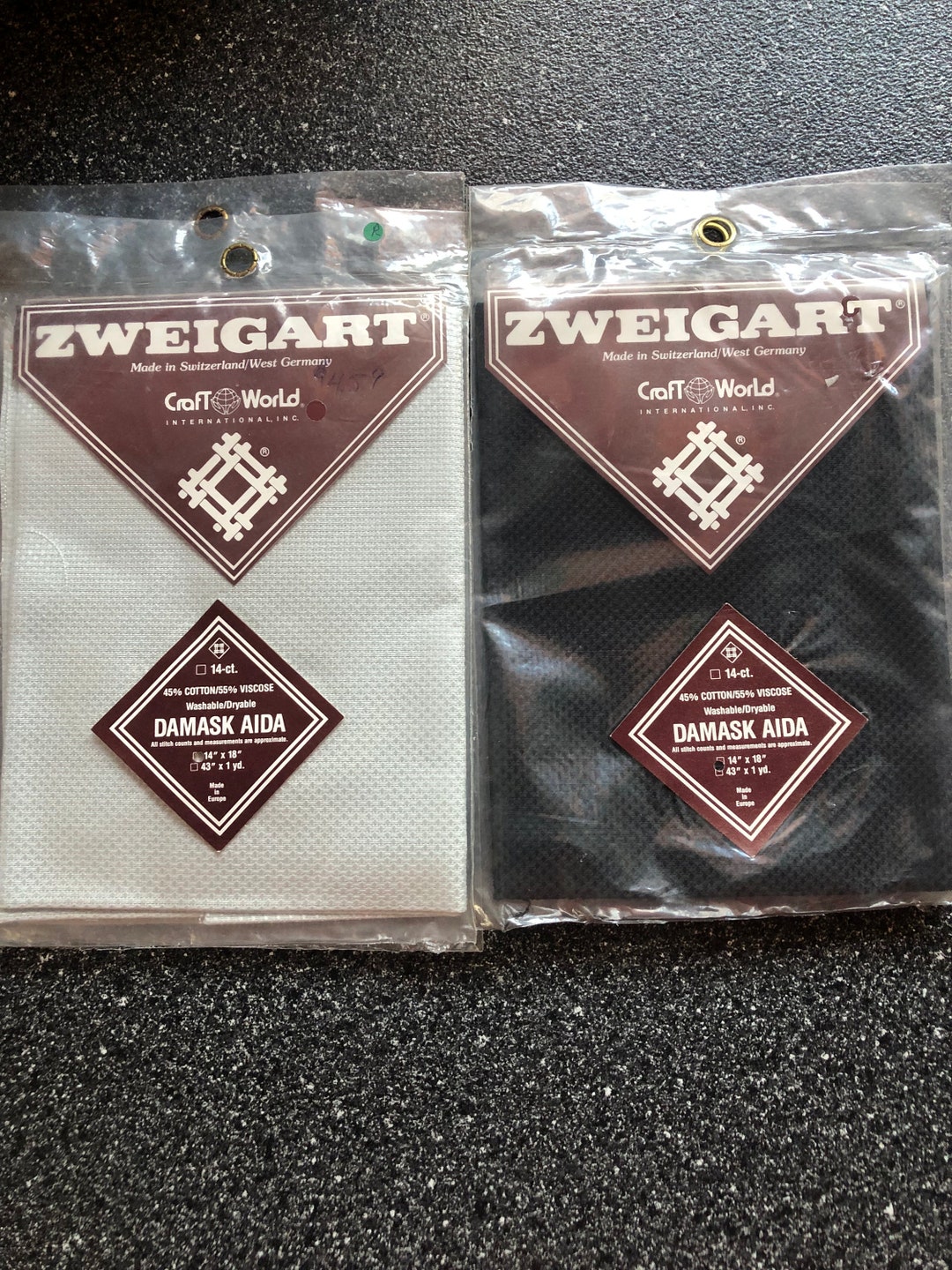 Zweigart Damask Aida 14 Count Cross Stitch Fabric - Etsy