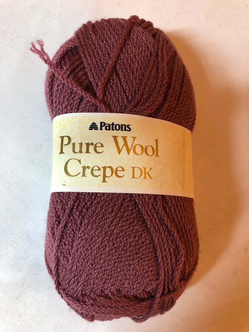 Patons Pure Wool Crepe Dk Vintage Yarn - Etsy