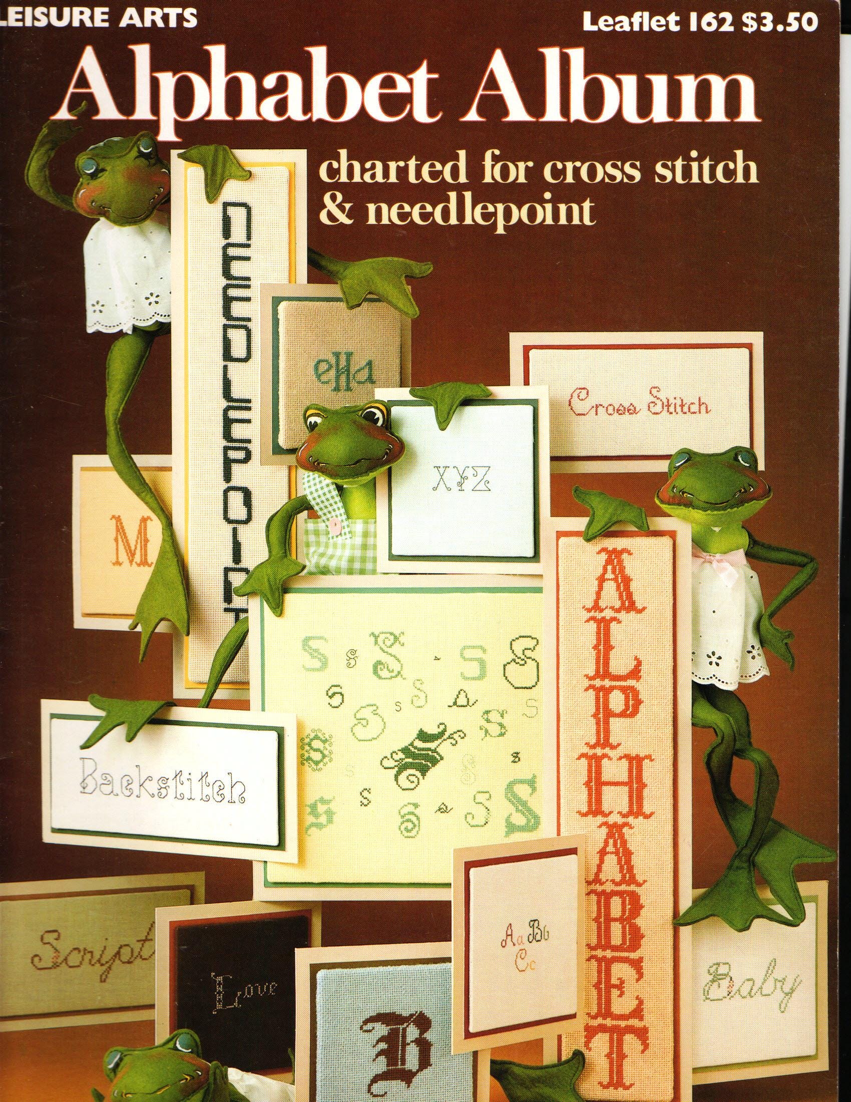 Alphabet Album Charted for Cross Stitch & Needlepoint Leisure Arts ...