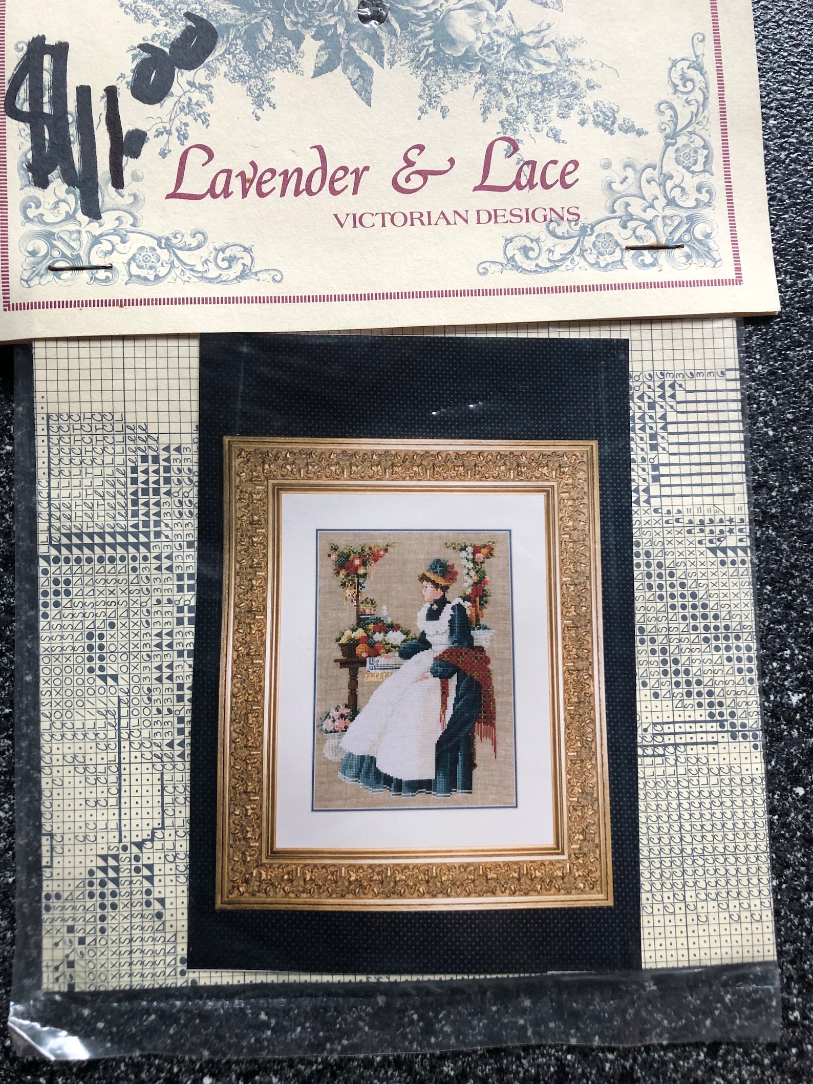 Country Fair Lavender & Lace Cross Stitch Pattern - Etsy