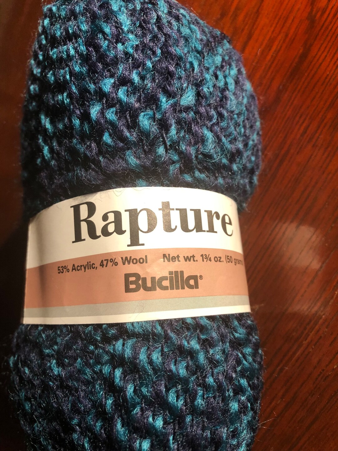 Bucilla Rapture Yarn Rare Vintage Blue - Etsy