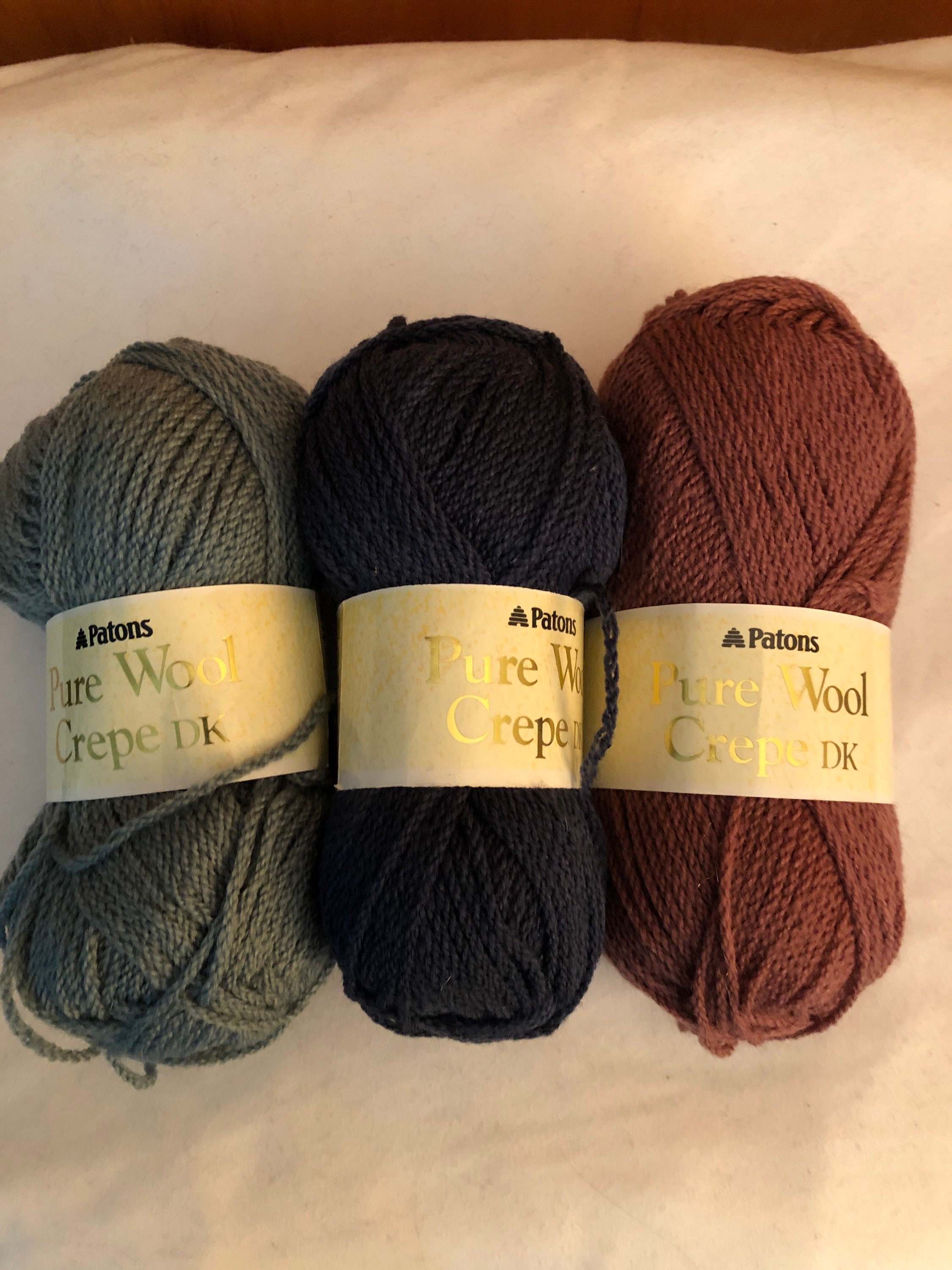 Patons Pure Wool Crepe Dk Vintage Yarn - Etsy