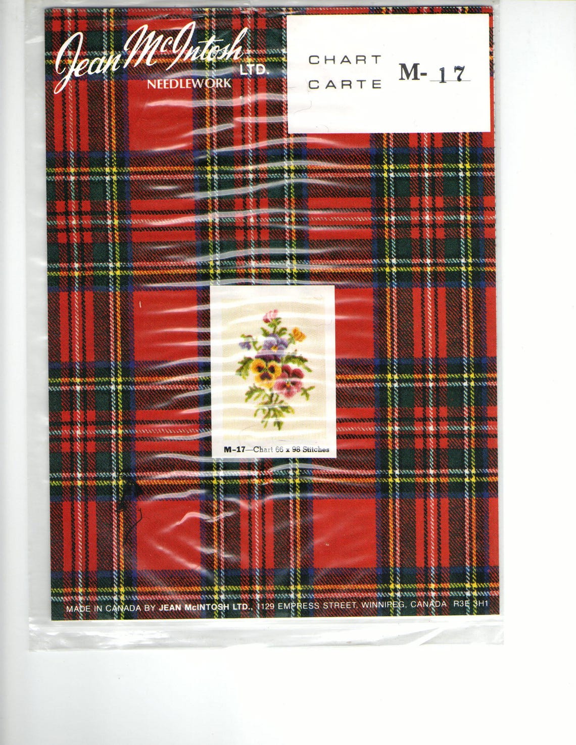 Jean Mcintosh Needlework Chart Pansies Pattern Only - Etsy