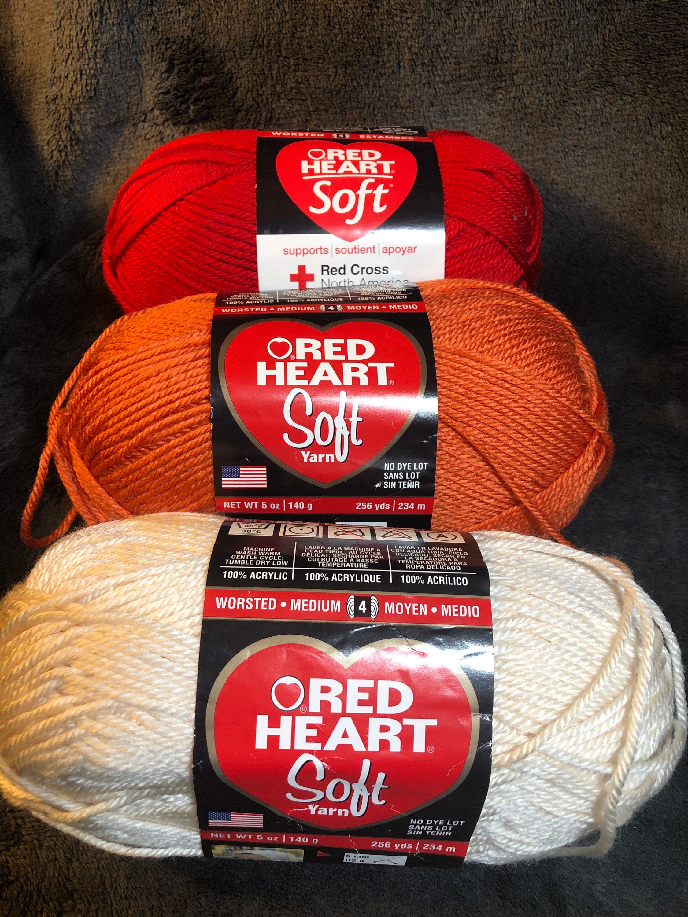 Red Heart Soft Yarn Medium Worsted PF - Etsy