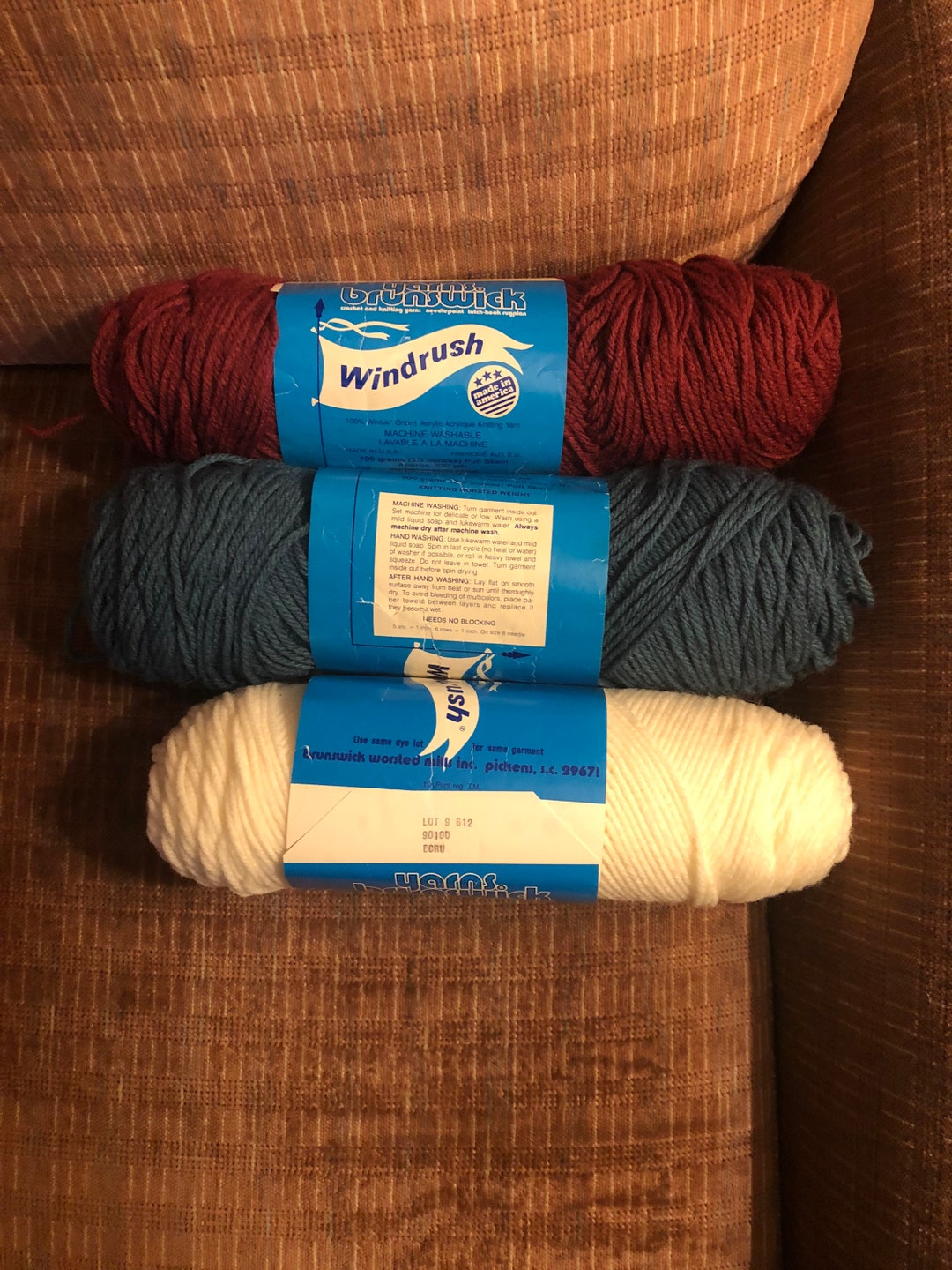 Windrush Brunswick Vintage Yarn Acrylic Rose Teal Ecru - Etsy