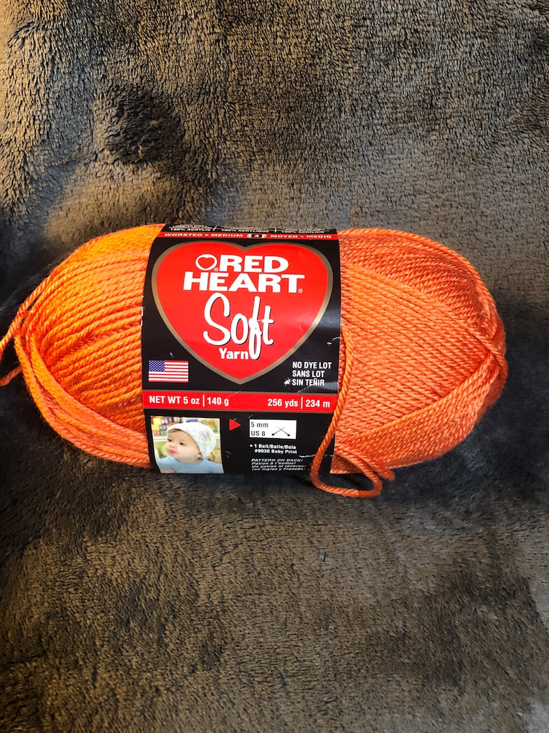 Red Heart Soft Yarn Medium Worsted PF - Etsy