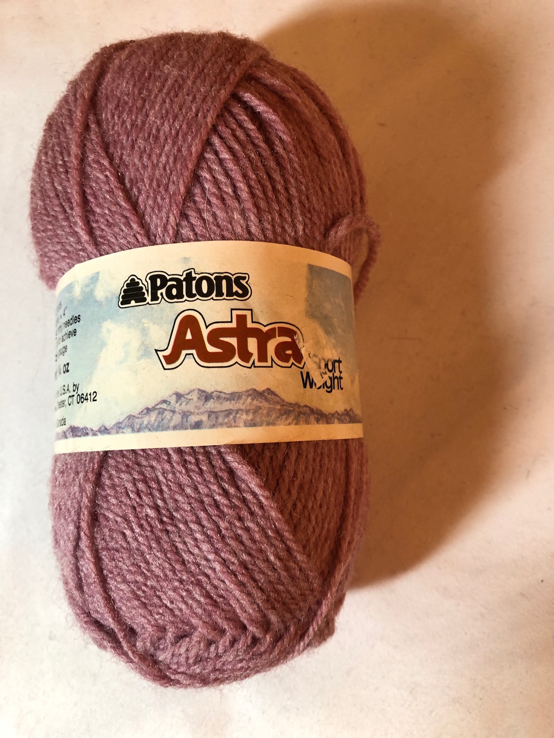 Patons Astra Sport Weight Vintage Yarn Pink - Etsy