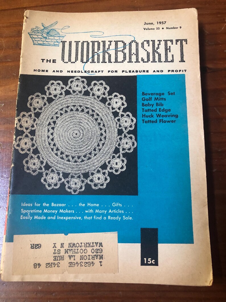 The Work. Basket Magazine 1957 - Etsy