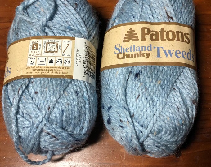 Patons Shetland Chunky Tweeds Sea Ice - Etsy