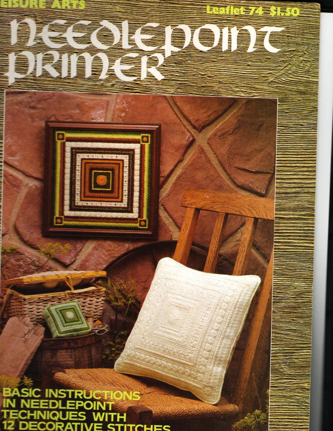 Needlepoint Primer Basic Instructions IN Needlepoint Techniques With 12 ...