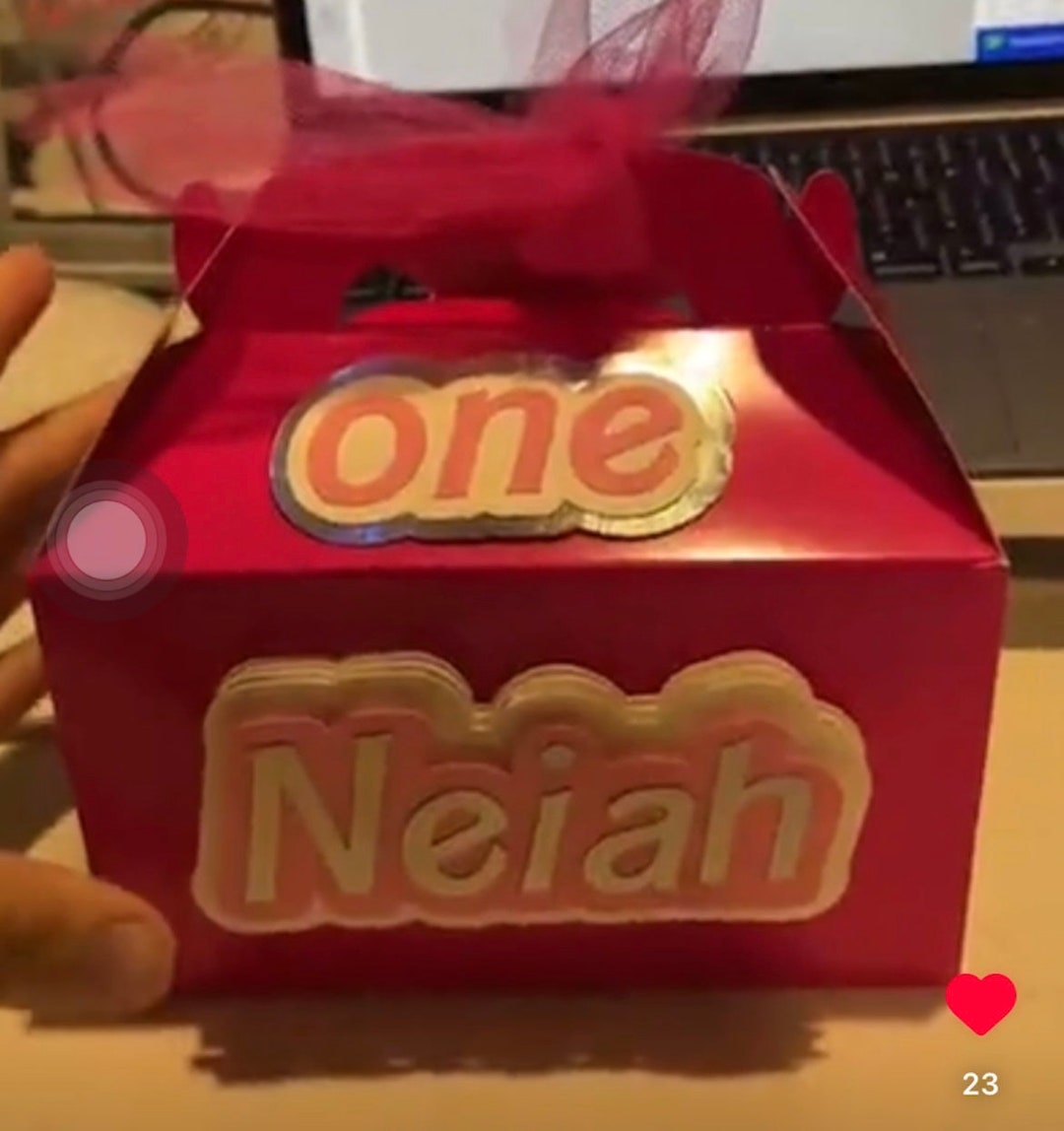 Customizable Party Gable Treat Boxes 6inches for Any Event or ...