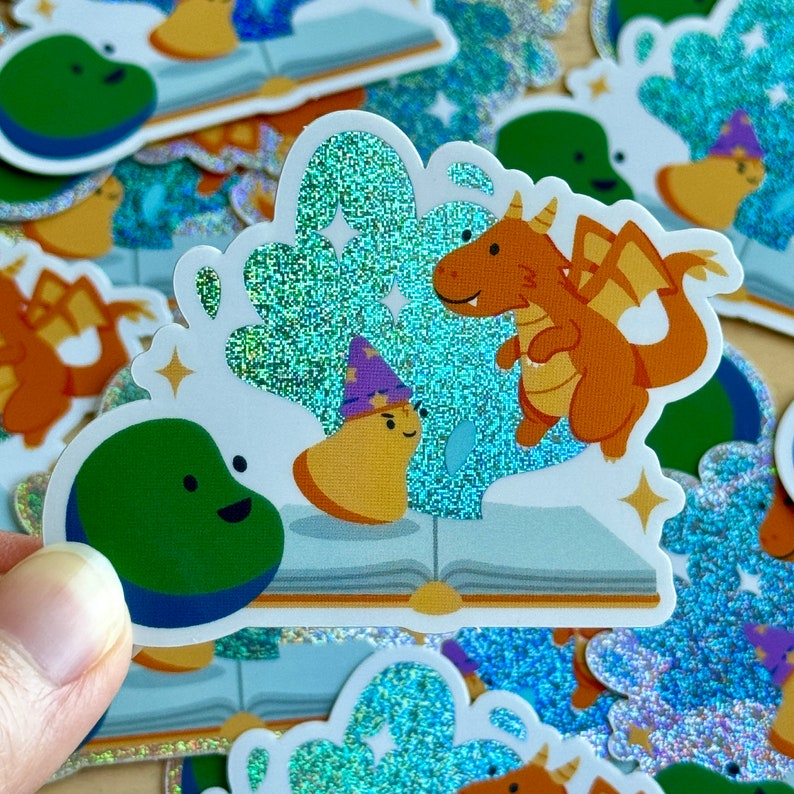 Storytelling is Magical 2 Inch Sticker / Laptop Decal | Glossy Sparkly Glittery Pixie Dust Vinyl ...