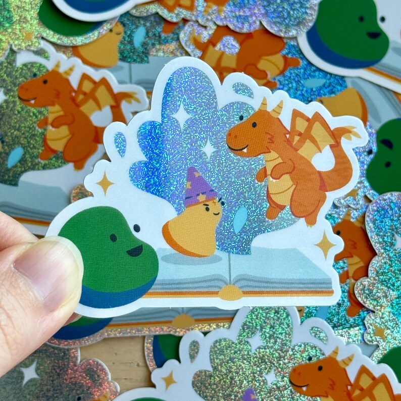 Storytelling is Magical 2 Inch Sticker / Laptop Decal | Glossy Sparkly Glittery Pixie Dust Vinyl ...