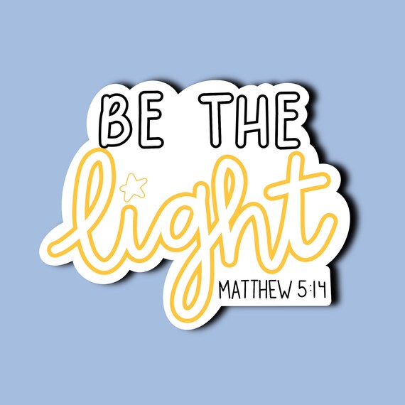 Stickers, Labels & Tags Paper Verse Sticker waterproof Be the light ...