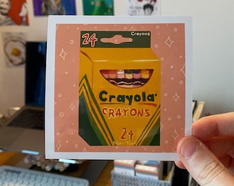 Melting Crayons Digital Print - Etsy