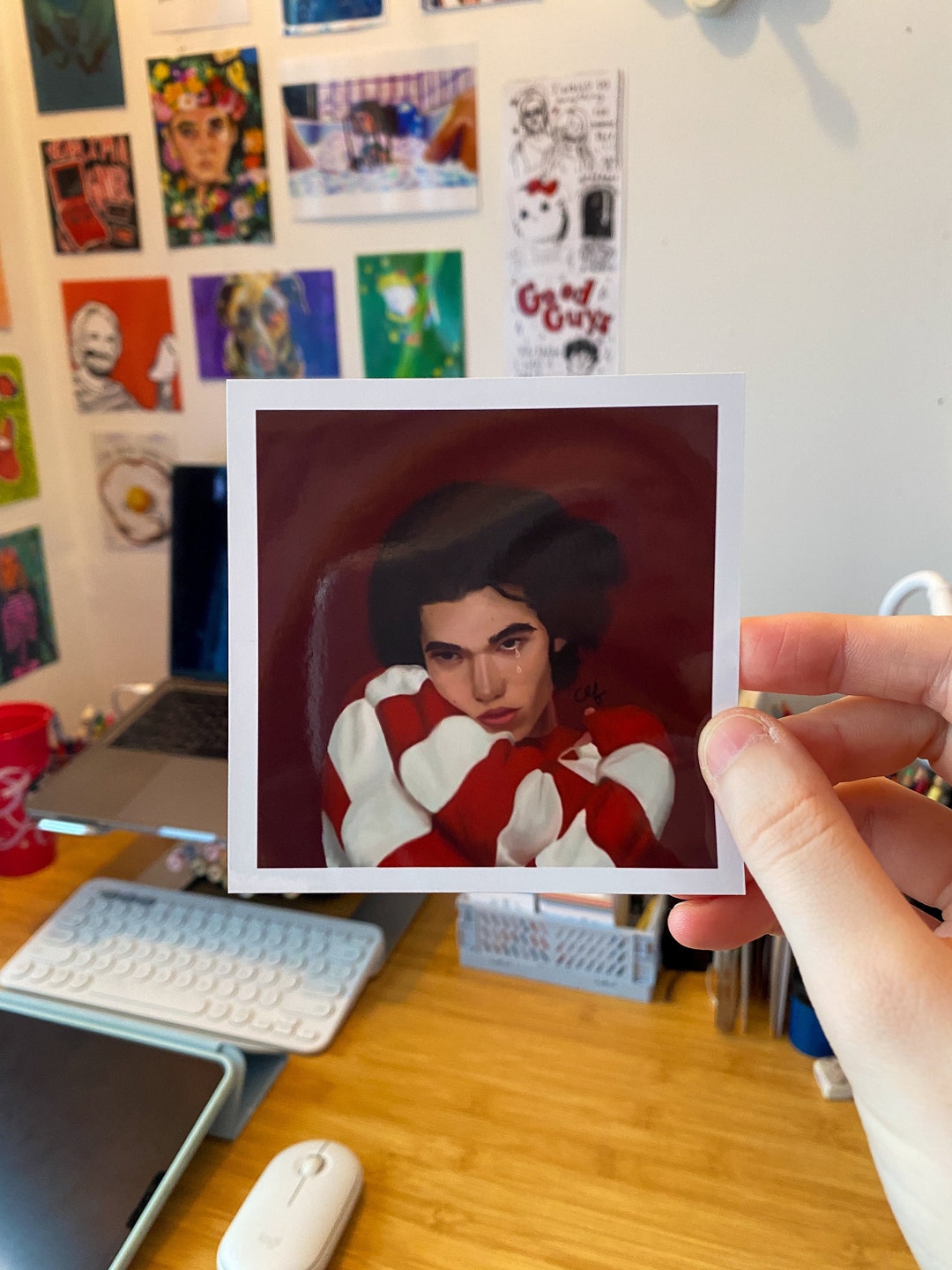 Conan Gray Comfort Crowd Digital Painting Phsyical Art Print - Etsy