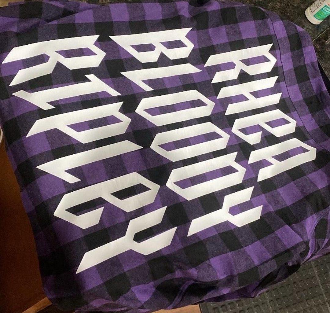 WWE rhea Bloody Ripley Inspired Purple and Black Thick Flannel With ...