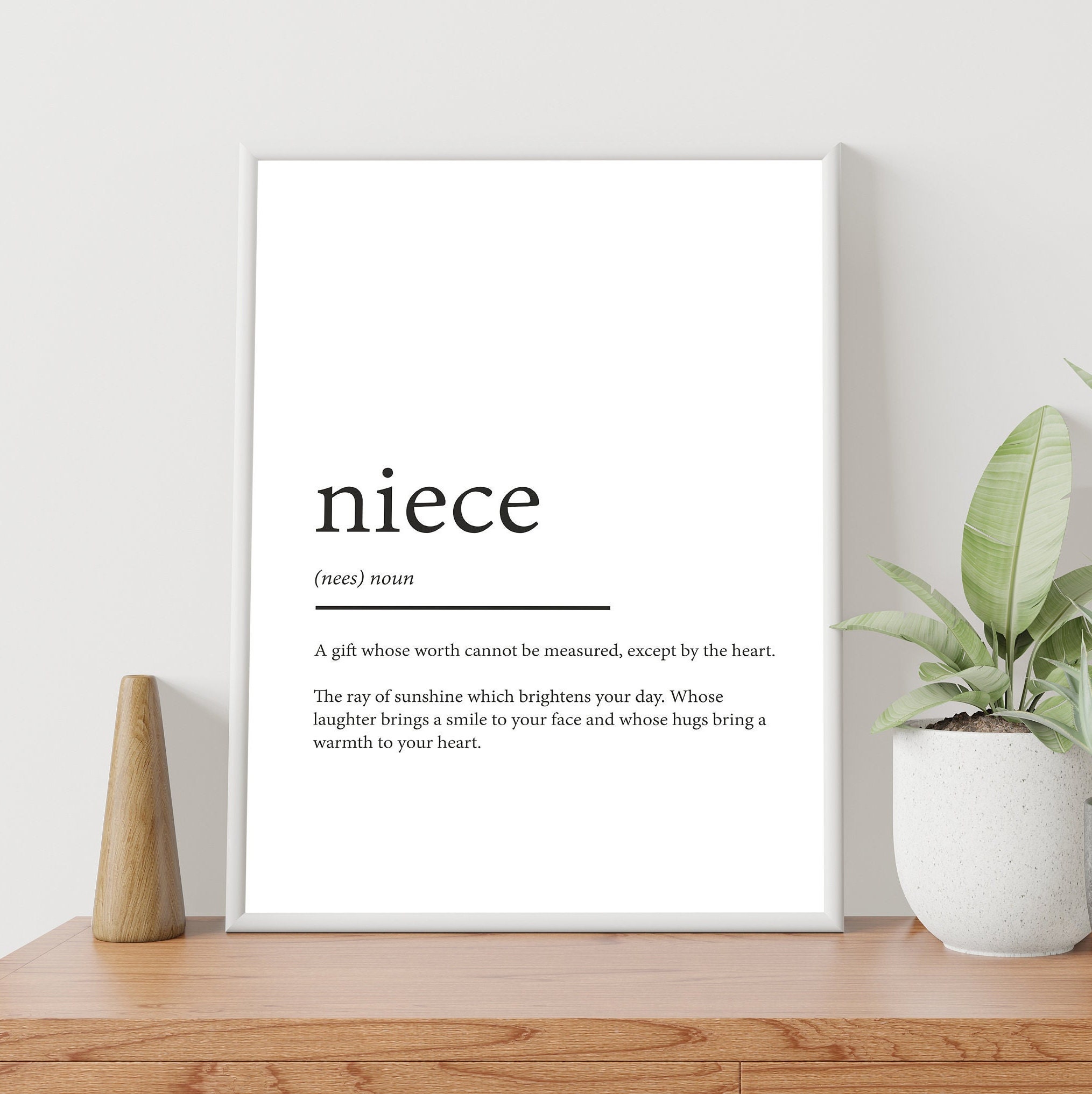 Niece Definition Print Typography Family Prints Gift | Etsy UK Niece Definition Print Typography Family Prints Gift | Etsy UK