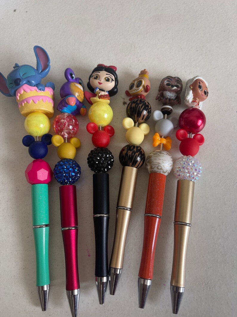 Beaded/toppers/character Pens - Etsy