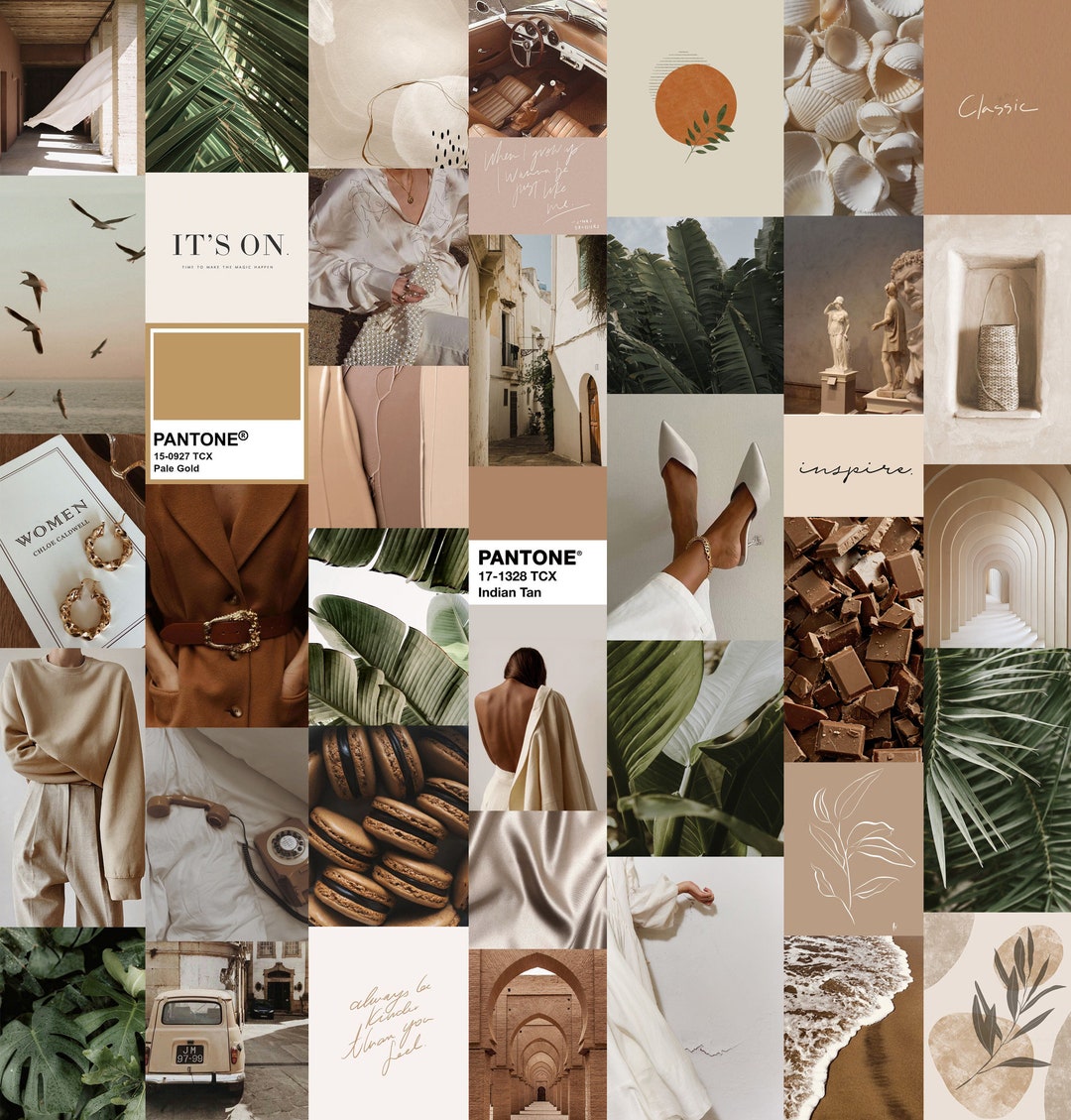 Boujee Boho 2 Aesthetic Wall Collage Kit digital Download 40pcs Earth ...