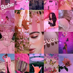 Boujee Pink 2 Aesthetic Wall Collage Kit Digital Download | Etsy