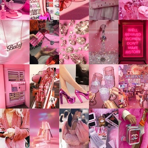 Boujee Pink 2 Aesthetic Wall Collage Kit Digital Download | Etsy