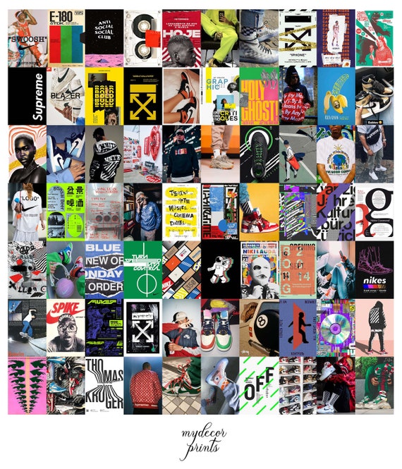 Hypebeast Wall Collage Kit Steetwear Collage Kit Hypebeast | Etsy