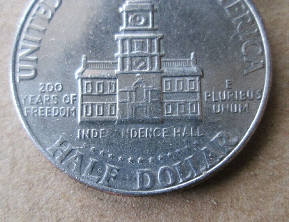 Error Coin: 1976 Bicentennial Kennedy Half Dollar, Missing/extremely ...