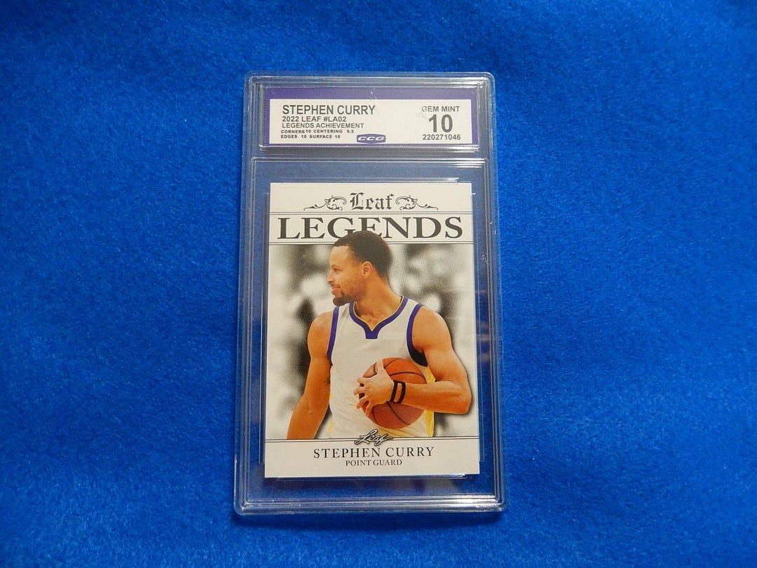 2022 STEPHEN CURRY Grade 10 Slabbed Leaf Legends Card #LA-02 - Etsy