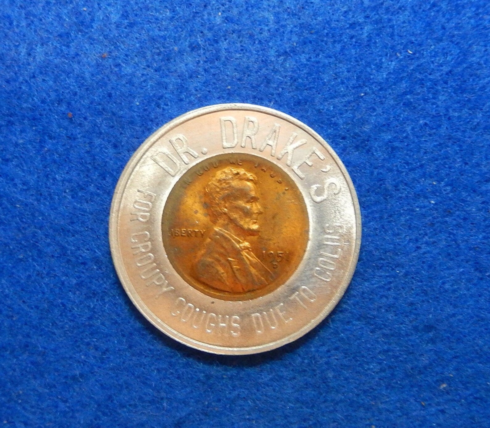 DR. DRAKE'S 1951-D Lucky Penny Token Encased Vintage | Etsy