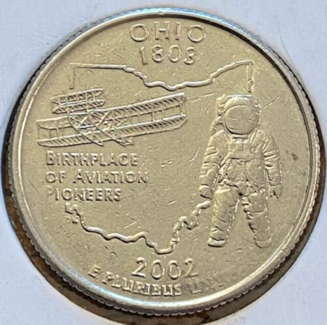 ERROR Coin: 2002-P Ohio State Quarter MISSING & Weak Letters Struck ...